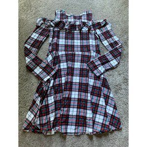 fabkids | Dresses | Fabkids Girls Extra Large 416 Plaid Cold Shoulder ...
